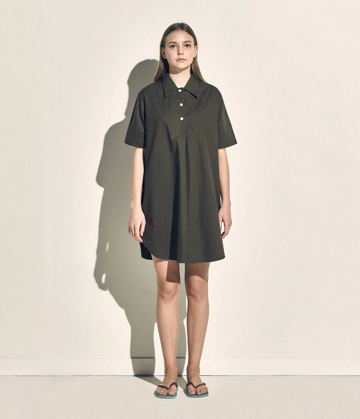(W) Marilyn Short Sleeve Pop-over NS Poplin Olive - 감도 깊은 취향 셀렉트샵 29CM
