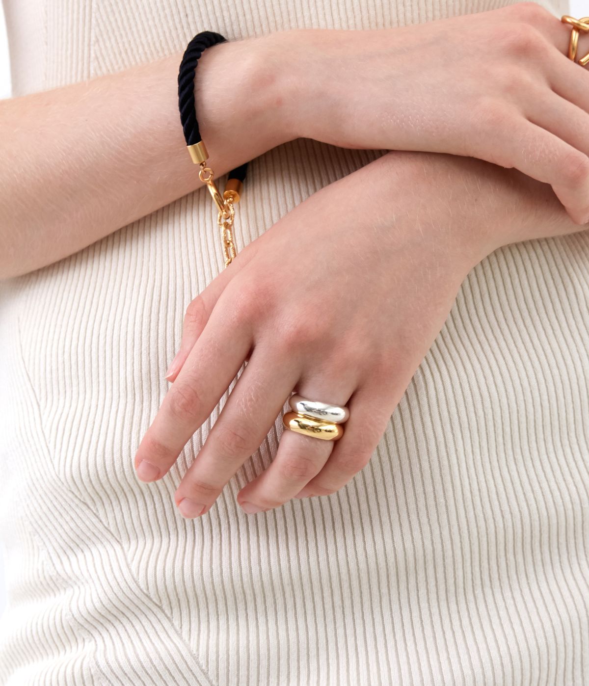 Bold Twin Silver Rings - 감도 깊은 취향 셀렉트샵 29CM