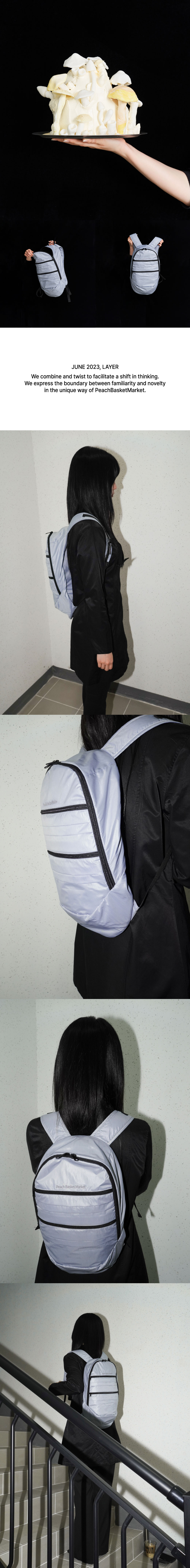 Layer Backpack (bluegray) - 감도 깊은 취향 셀렉트샵 29CM