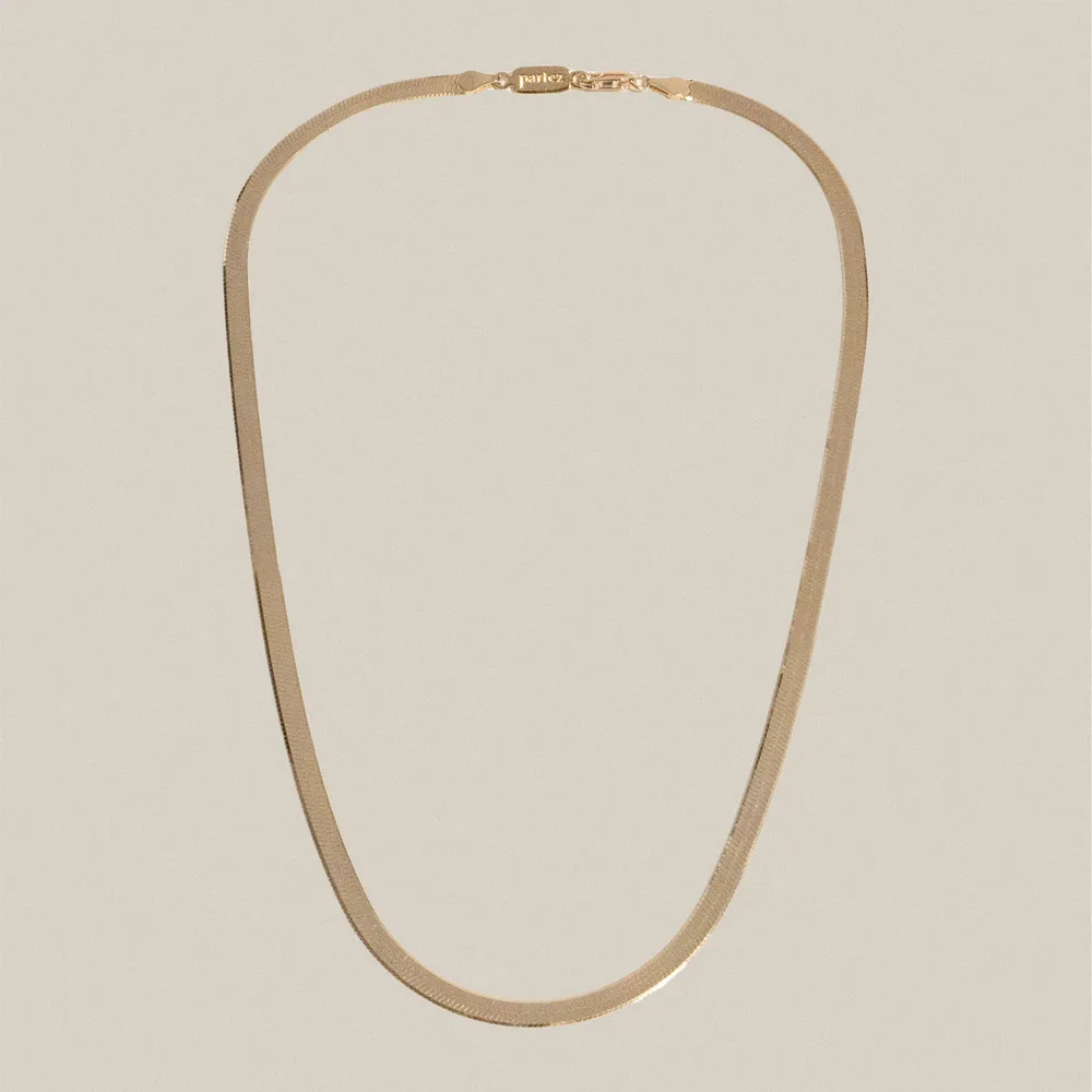 Plate Snake Chain 4mm Gold - 감도 깊은 취향 셀렉트샵 29CM