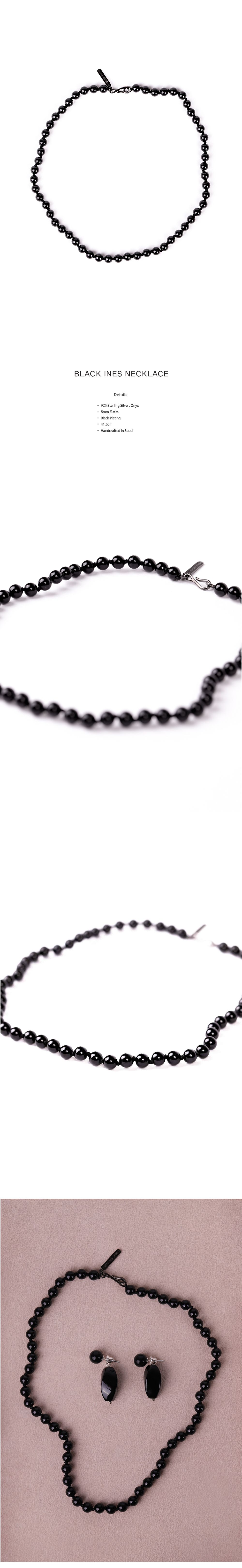 BLACK INES NECKLACE - 감도 깊은 취향 셀렉트샵 29CM