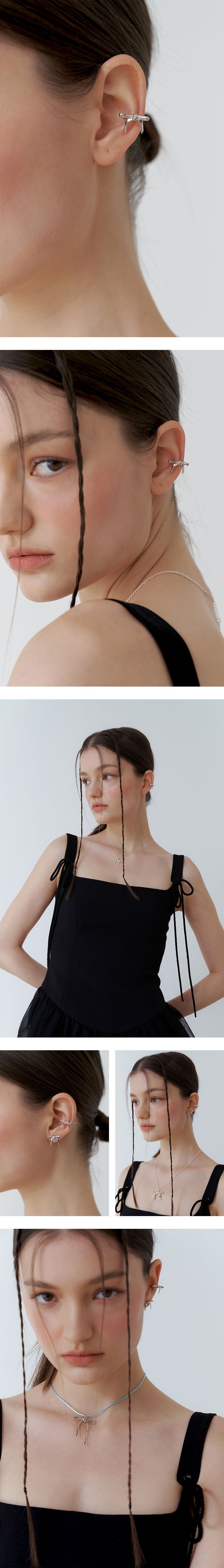 Romance Mini Ribbon Earcuff (2color) - 감도 깊은 취향 셀렉트샵 29CM