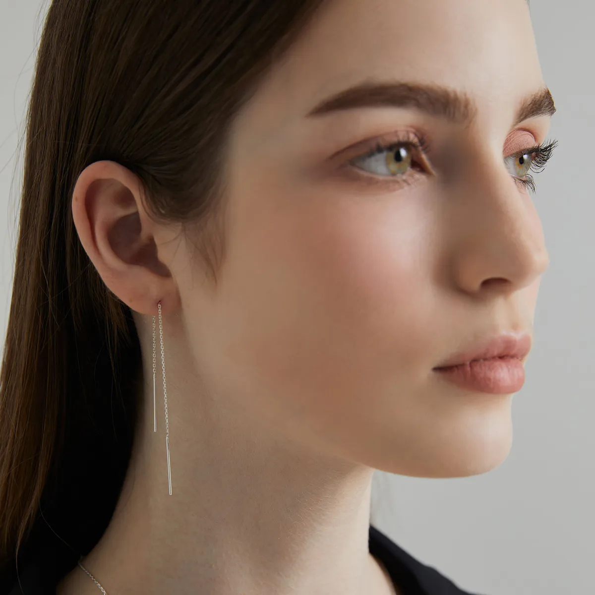 [Silver925] 심플 체인 스틱귀걸이 - 감도 깊은 취향 셀렉트샵 29CM