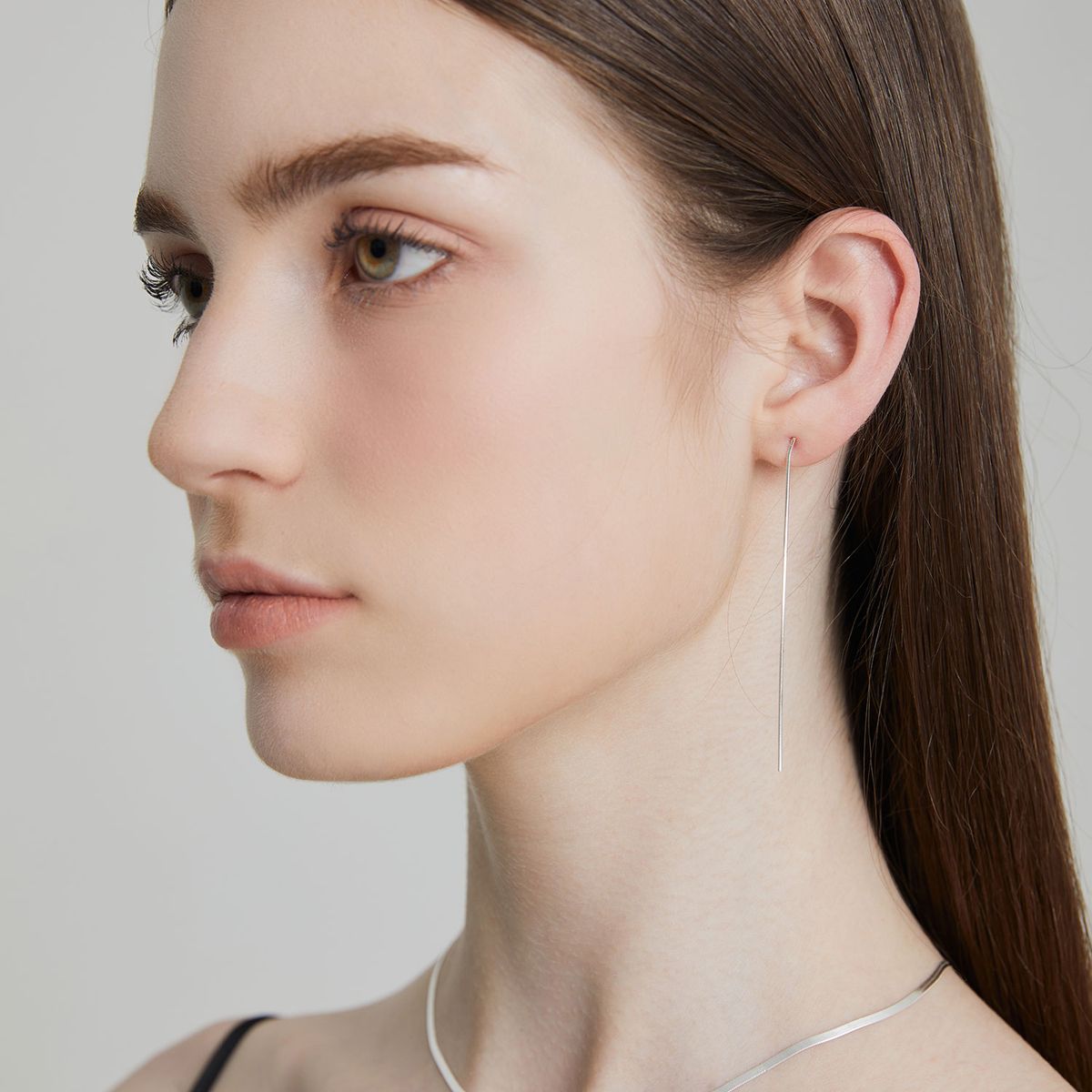 실버925 뱀줄 드롭귀걸이 - 감도 깊은 취향 셀렉트샵 29CM