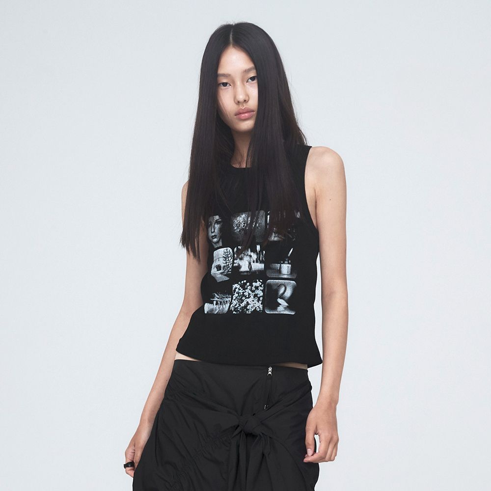 RIBBED BASIC SLEEVELESS BLACK - 감도 깊은 취향 셀렉트샵 29CM