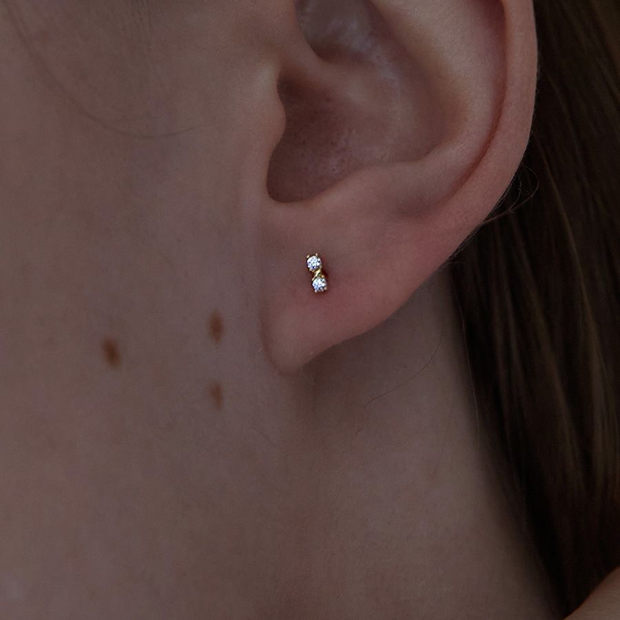 10K 14K Millet stone piercing - 감도 깊은 취향 셀렉트샵 29CM