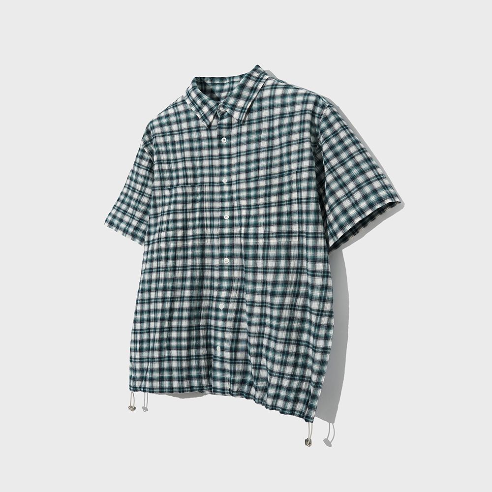 Aiden String Half Shirts (Green Check) - 감도 깊은 취향 셀렉트샵 29CM