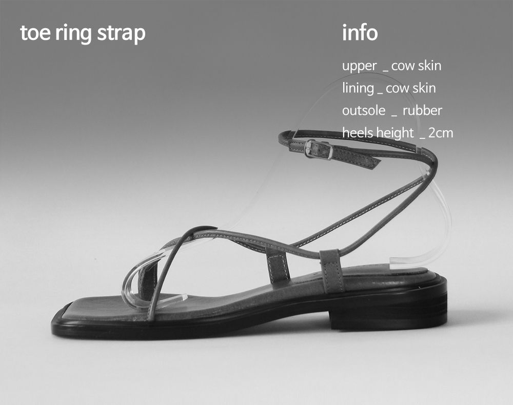 Toe ring strap Black - 감도 깊은 취향 셀렉트샵 29CM
