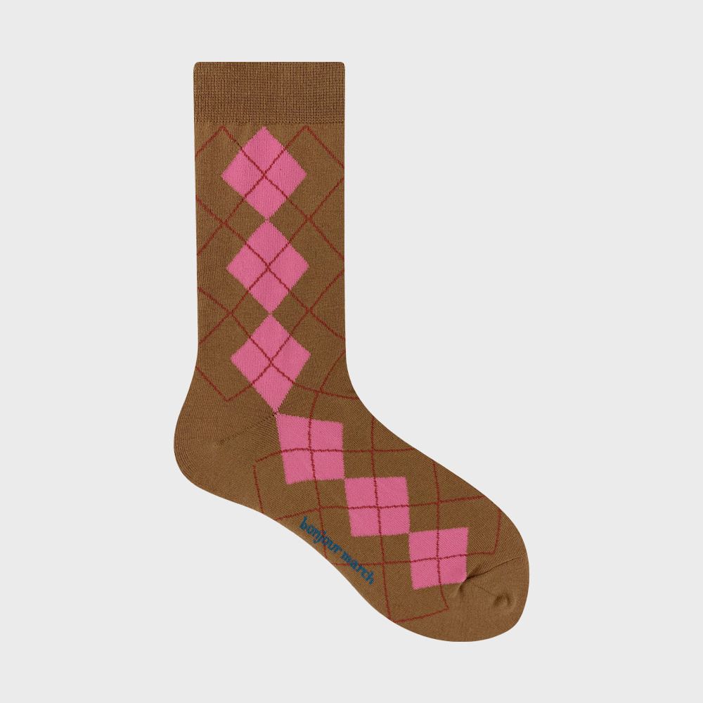 November argyle socks_camel - 감도 깊은 취향 셀렉트샵 29CM
