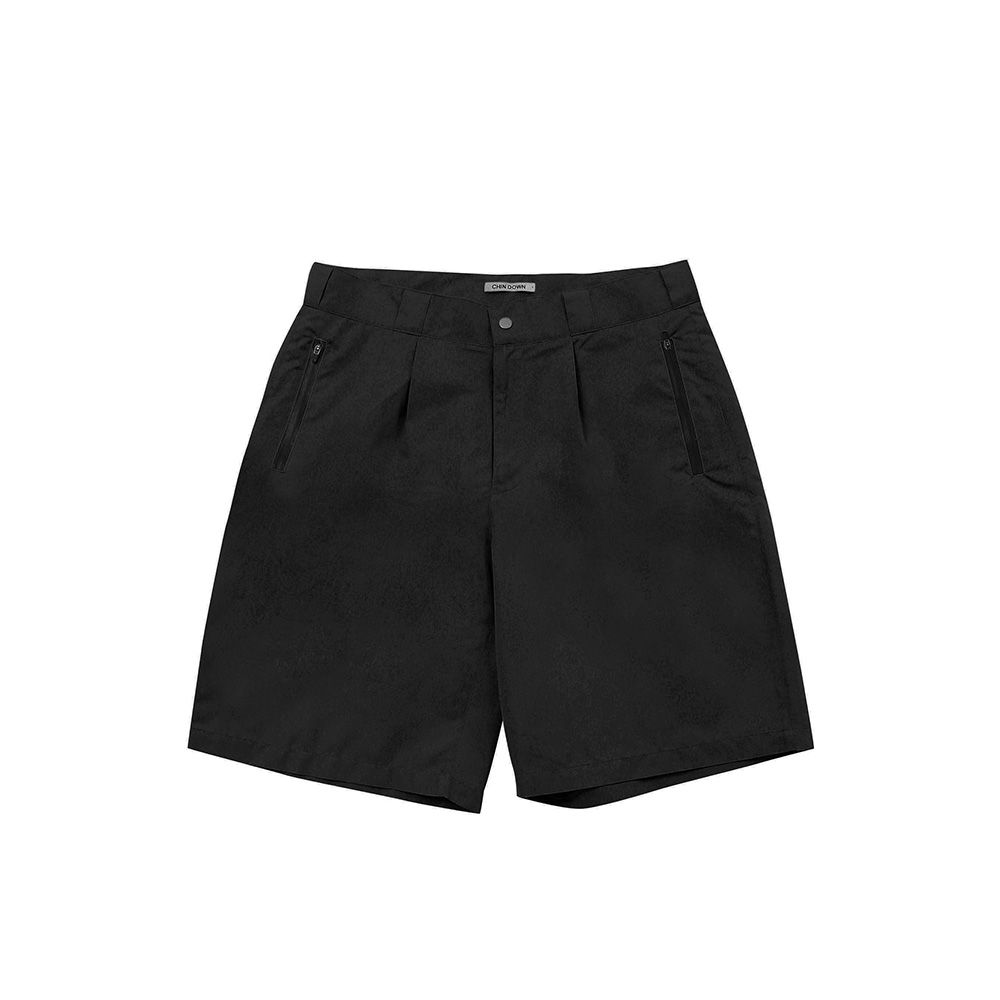 WIDE FIT HALF TROUSERS (BLACK) - 감도 깊은 취향 셀렉트샵 29CM