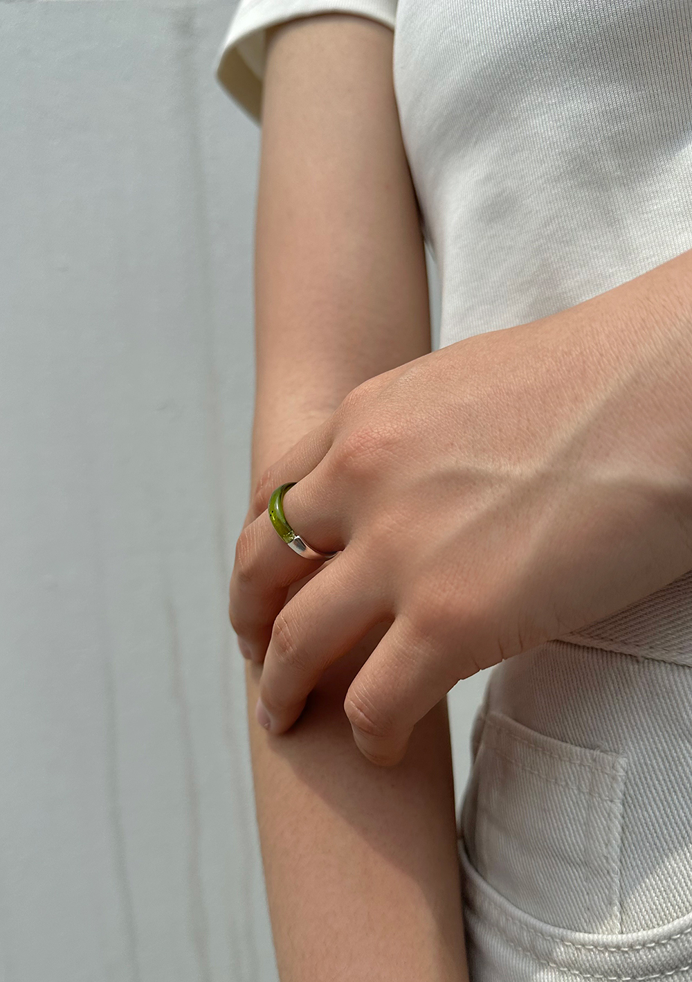 [silver925] resin color half ring - 감도 깊은 취향 셀렉트샵 29CM