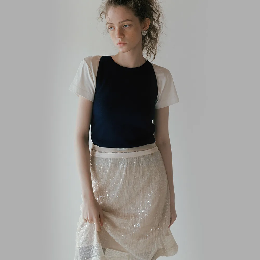 [REFURB] [slip skirt set]spangle layer skirt - 감도 깊은 취향 셀렉트샵 29CM