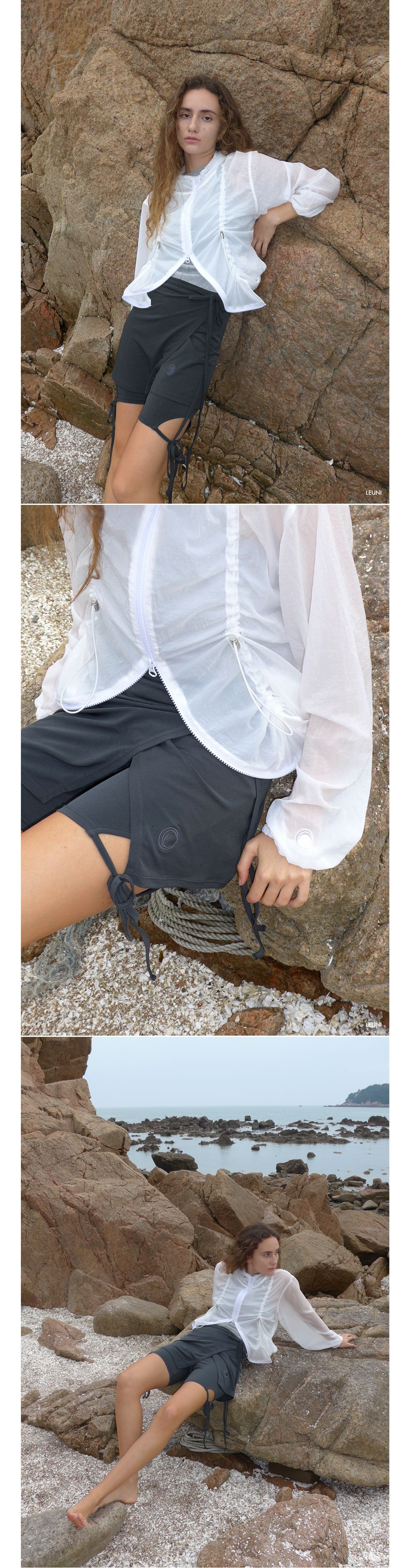 Shirring Sheer String Jumper_White - 감도 깊은 취향 셀렉트샵 29CM