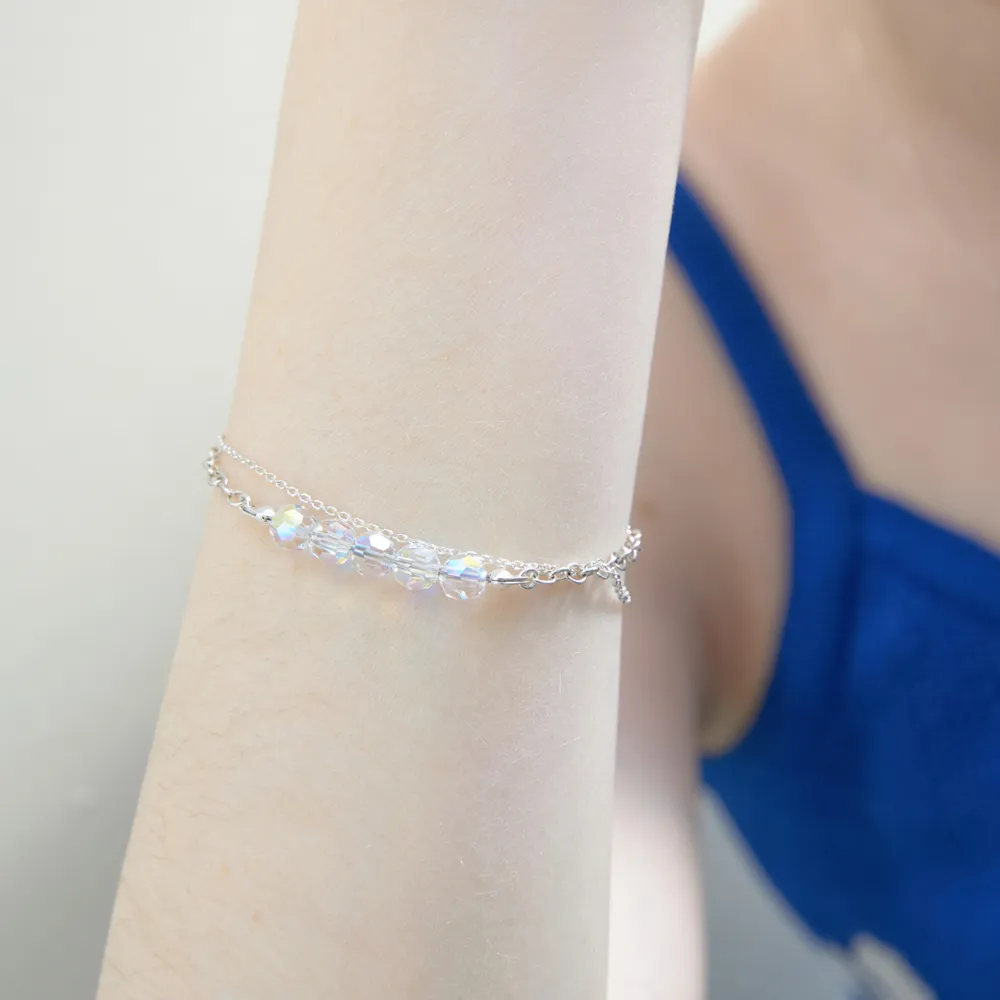 Vicky DB 스와로브스키 크리스탈 은 팔찌 (925실버) - 감도 깊은 취향 셀렉트샵 29CM