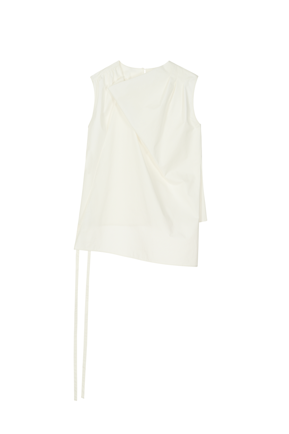 DRAPED STRAP BLOUSE (WHITE) - 감도 깊은 취향 셀렉트샵 29CM