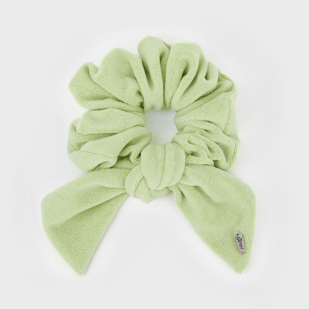 TERRY RIBBON SCRUNCHIE_LIME - 감도 깊은 취향 셀렉트샵 29CM