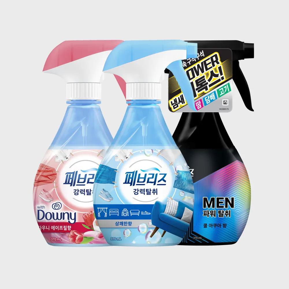 페브리즈 섬유탈취제 용기형 370ml 3개 - 감도 깊은 취향 셀렉트샵 29CM