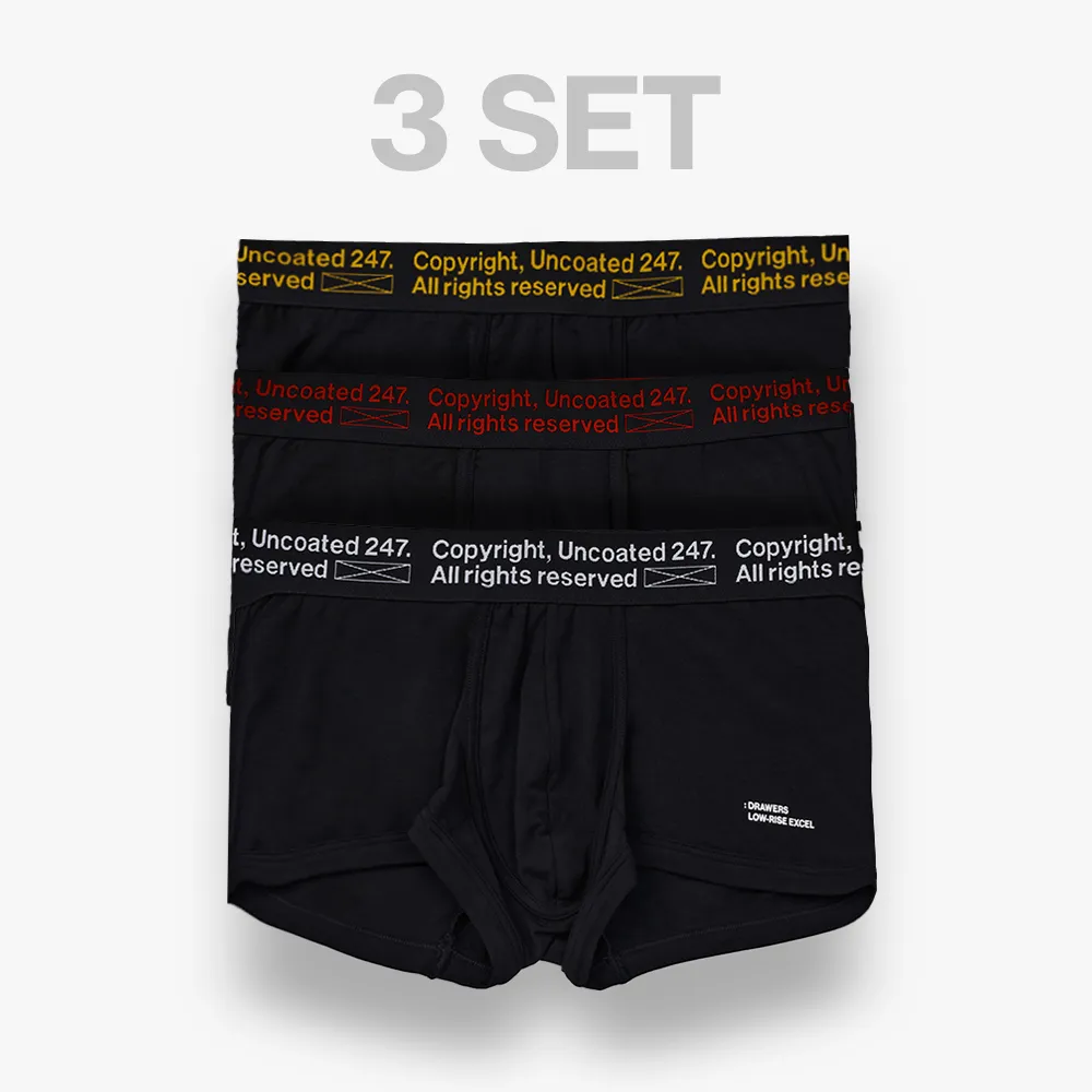 [3PACK] 맨즈 모달 드로즈 로우라이즈 엑셀 팬티 세트 - 감도 깊은 취향 셀렉트샵 29CM
