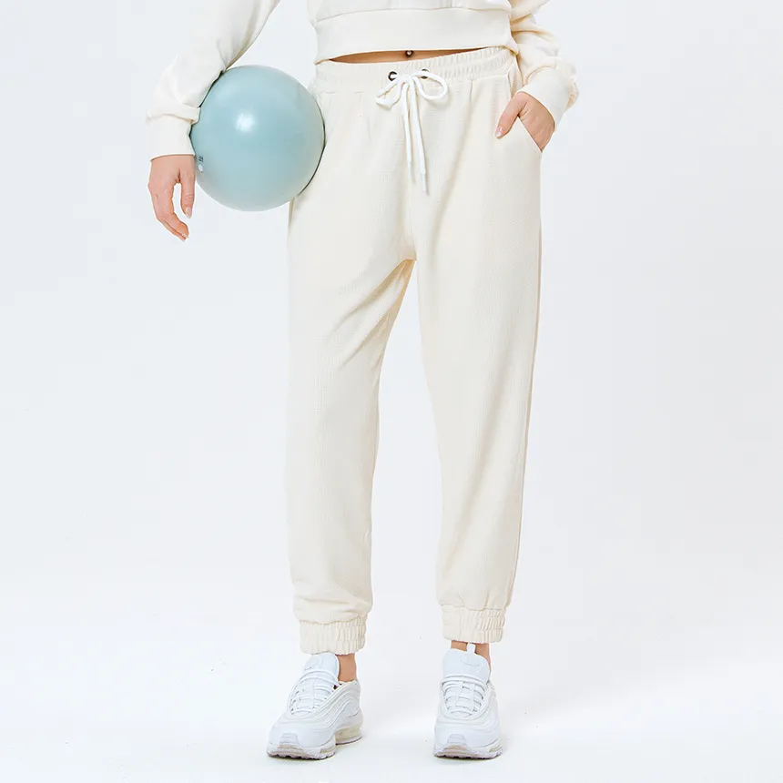 사계절 와플 조거 트레이닝 팬츠 남녀공용 2size 크림 - 감도 깊은 취향 셀렉트샵 29CM