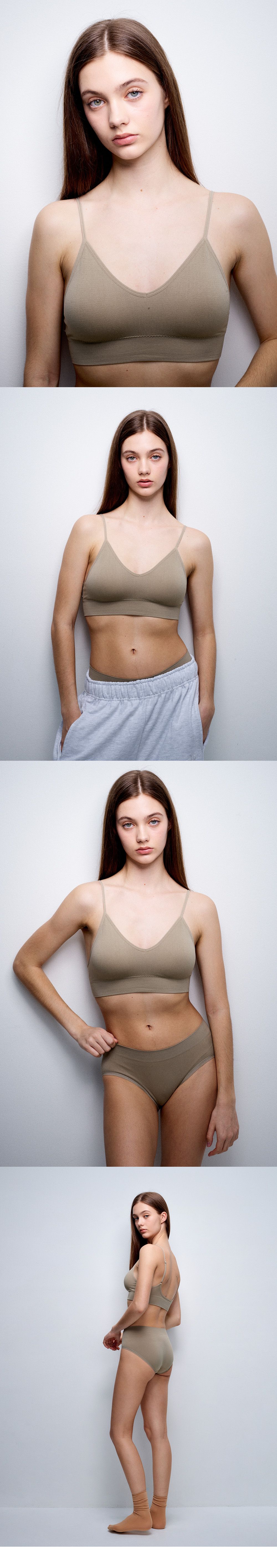 [29CM 단독구성] V핏 노와이어 심리스 브라 3종 세트 (브라1+팬티2) - 감도 깊은 취향 셀렉트샵 29CM