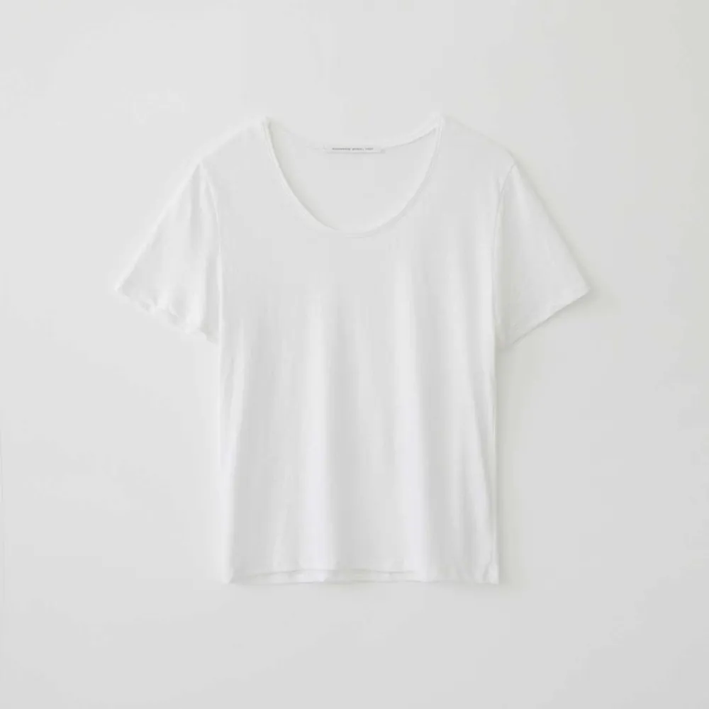 Washed U-neck Tee(White) - 감도 깊은 취향 셀렉트샵 29CM