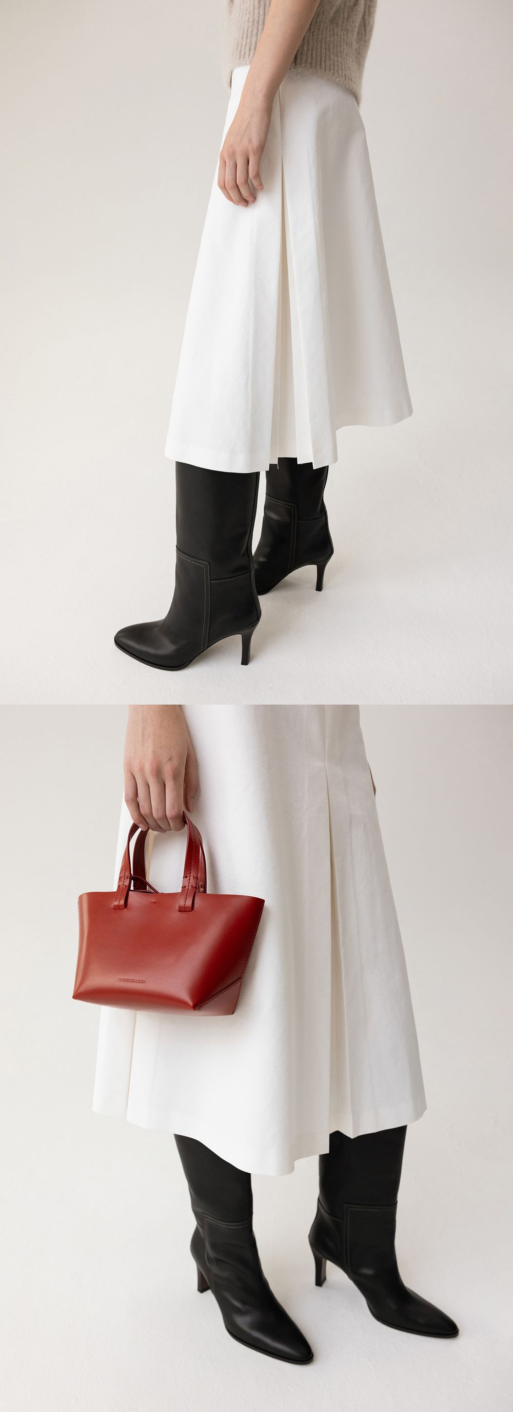 FW23 Leather Knee Boots Black - 감도 깊은 취향 셀렉트샵 29CM