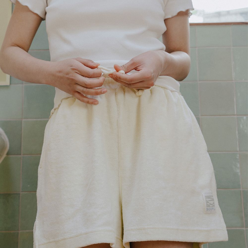 Organic cotton terry shorts in Lime (오가닉코튼 테리 쇼츠 라임) - 감도 깊은 취향 셀렉트샵 29CM