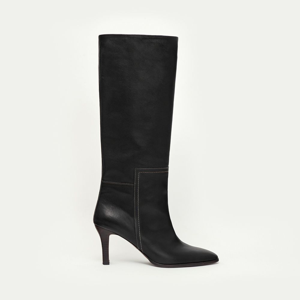 FW23 Leather Knee Boots Black - 감도 깊은 취향 셀렉트샵 29CM