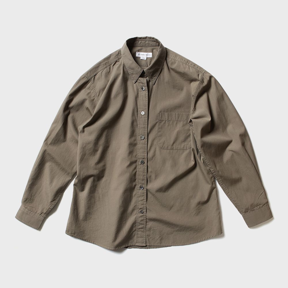 TD5-SH10 피마 스냅다운 셔츠-더스트올리브 - 감도 깊은 취향 셀렉트샵 29CM