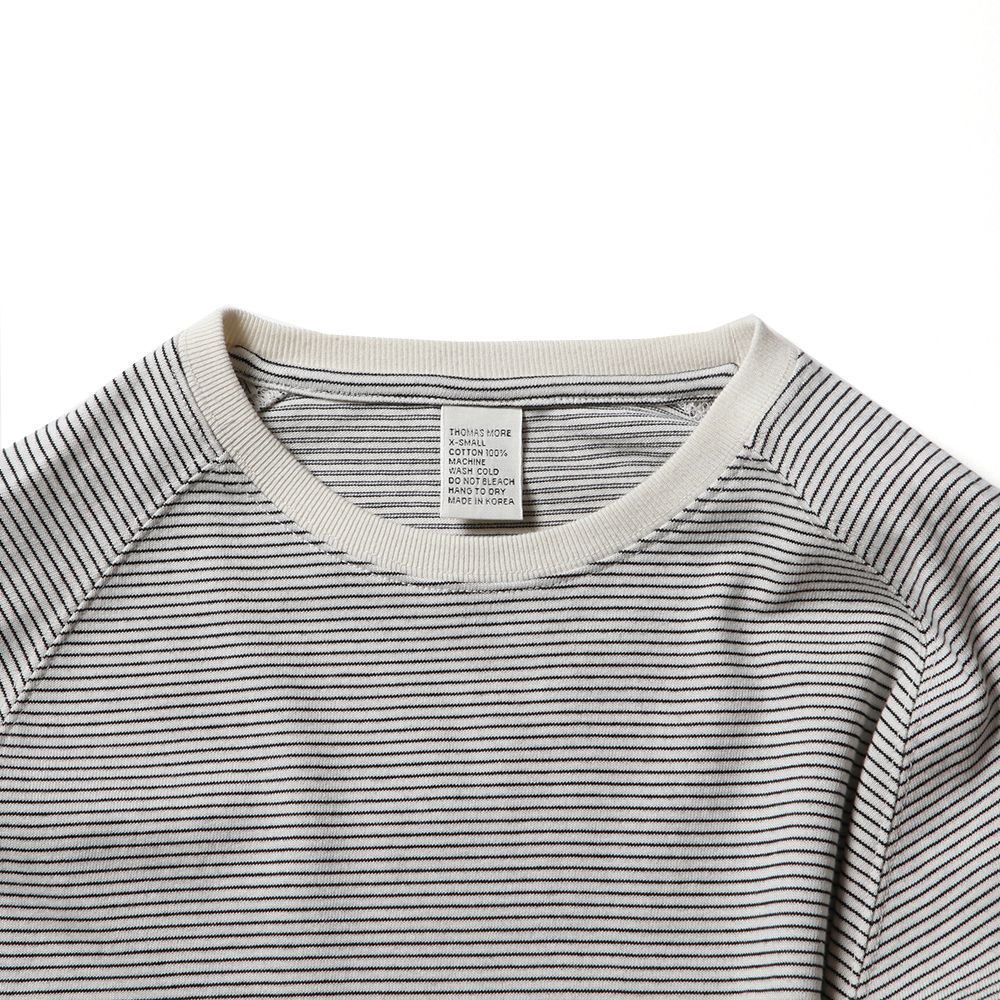 TE3-TS01 래글런 스트라이프 슬리브 - 아이보리 - 감도 깊은 취향 셀렉트샵 29CM