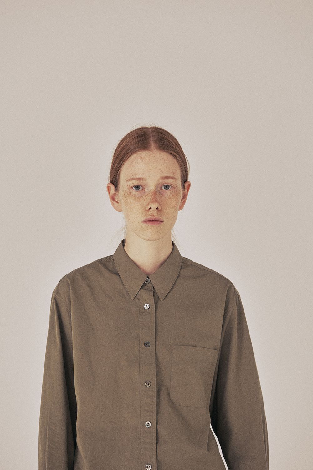TD5-SH10 피마 스냅다운 셔츠-더스트올리브 - 감도 깊은 취향 셀렉트샵 29CM