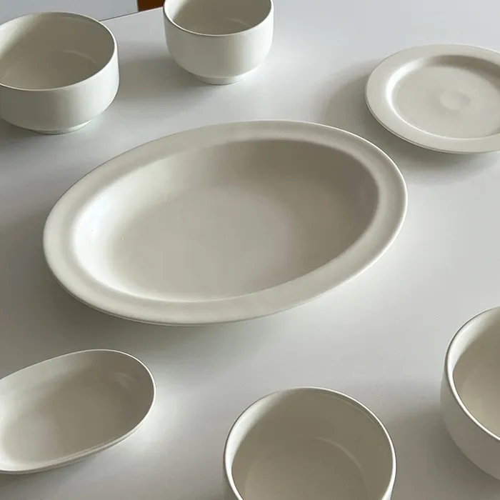 [29CM 단독][ivory magic LIM/아이보리매직림]오발 딥 플레이트 2인 한식세트 - 감도 깊은 취향 셀렉트샵 29CM