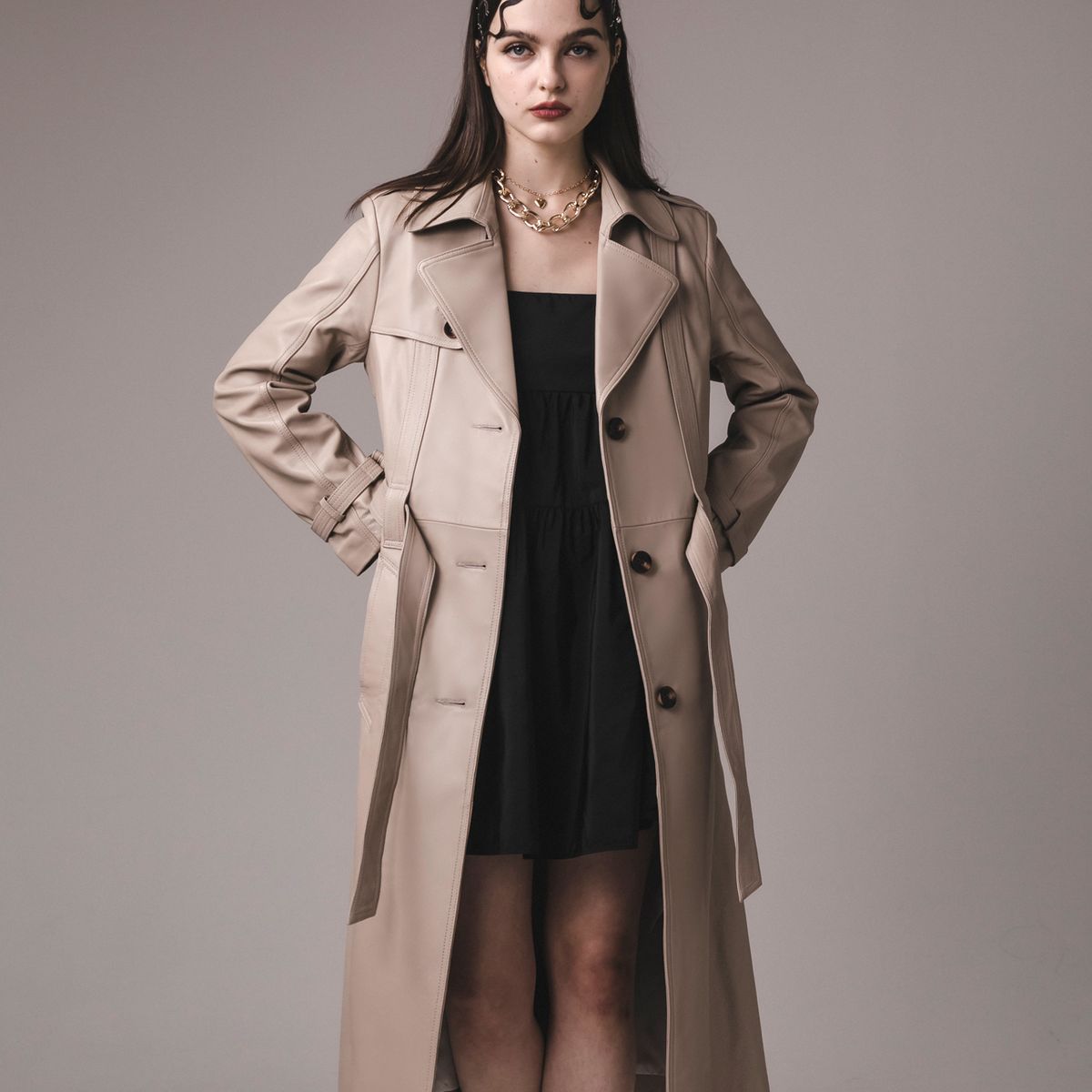 LAMBSKIN LONG TRENCH COAT-BG - 감도 깊은 취향 셀렉트샵 29CM