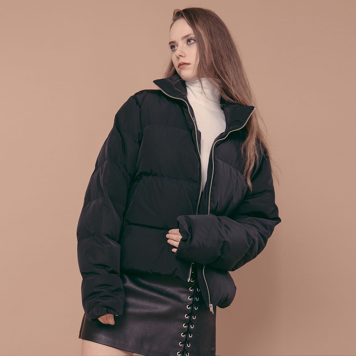 CONVERATION DUCK DOWN PADDING -BK - 감도 깊은 취향 셀렉트샵 29CM