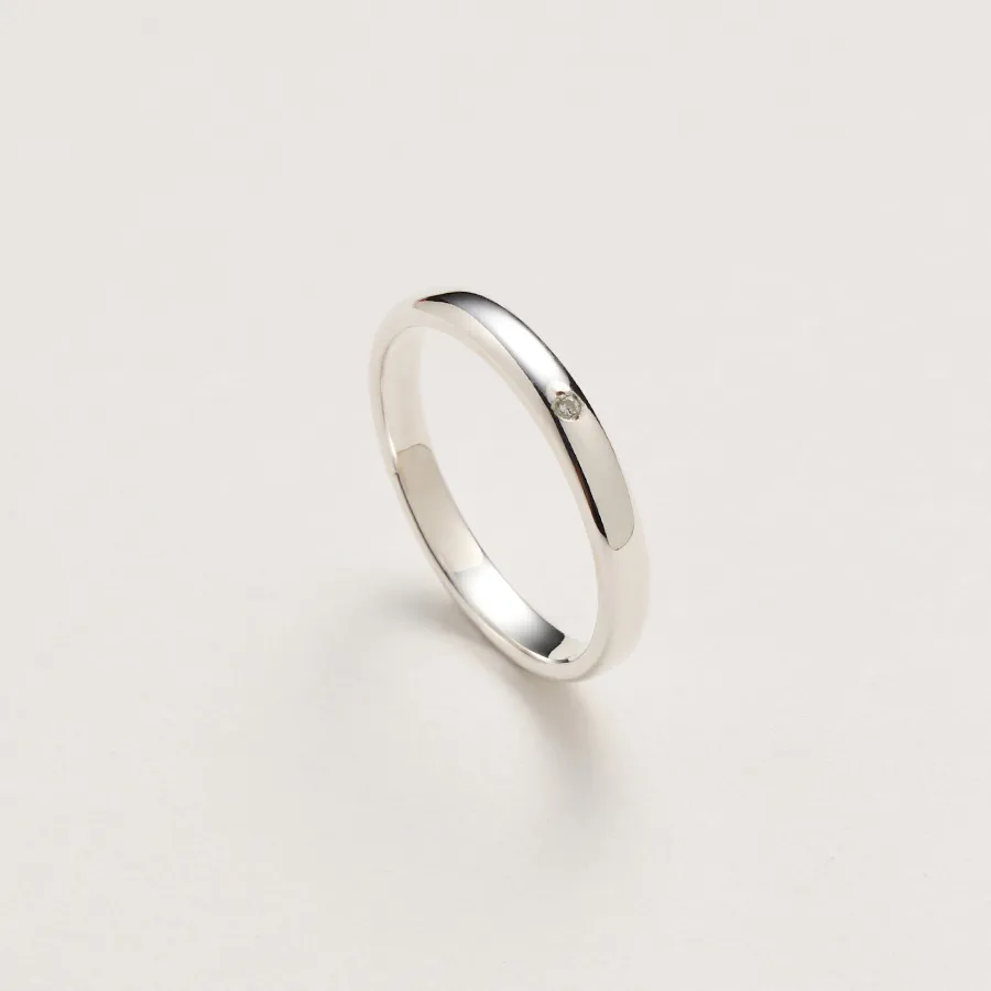 Dome 1dia 3mm Engage Ring 돔 3mm 1다이아 엥게이지 반지 (1-30size) - 감도 깊은 취향 셀렉트샵 29CM
