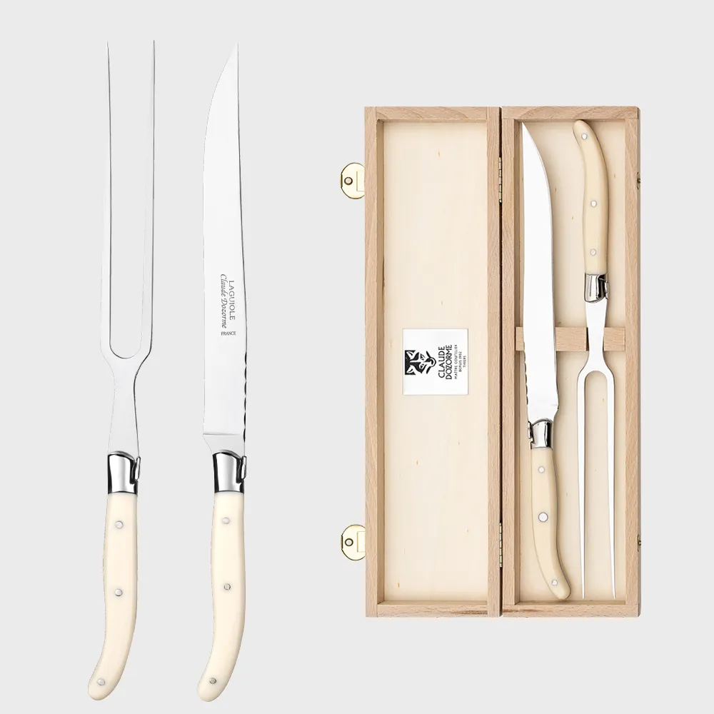 끌로드도조메 라귀올 칼빙 나이프/포크/나이프+포크+케이스3p set 택1 (아이보리) - 감도 깊은 취향 셀렉트샵 29CM