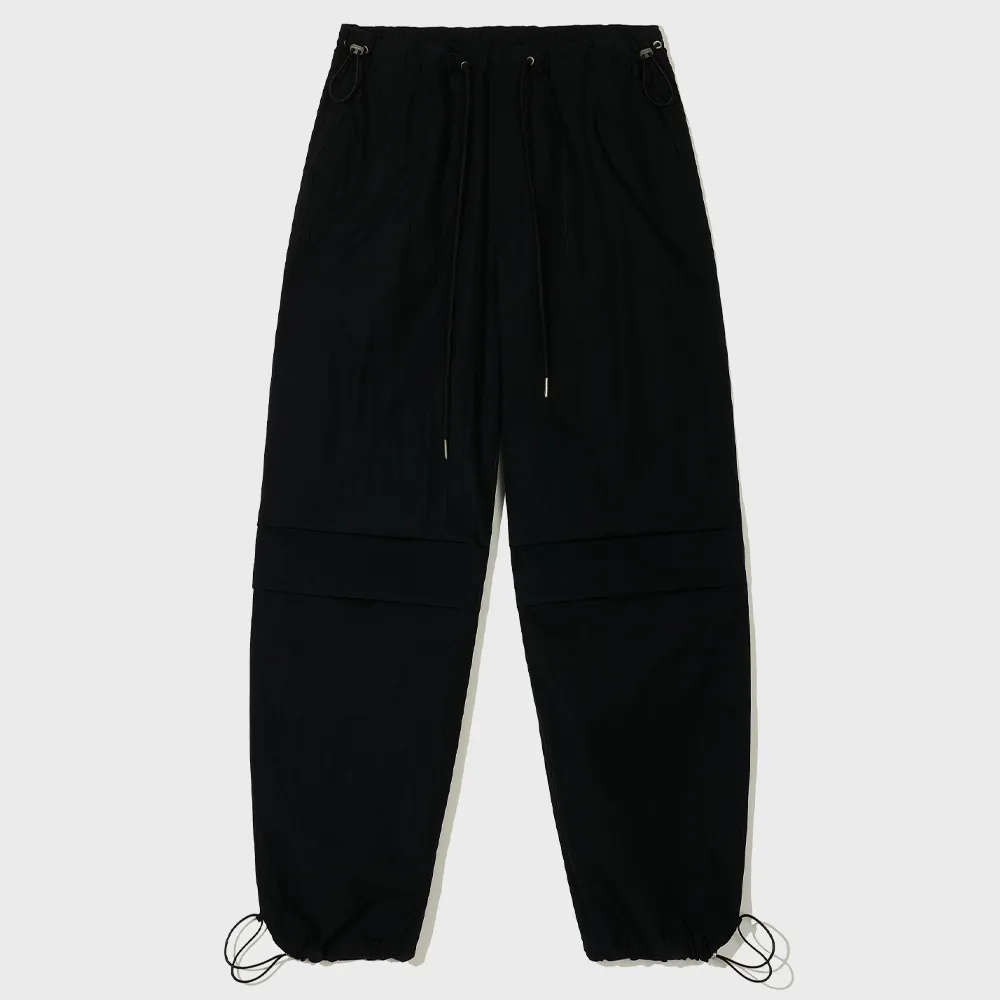 String Wide Parachute Pants Black - 감도 깊은 취향 셀렉트샵 29CM