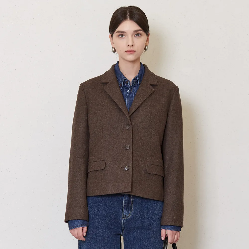 3-button wool jacket_brown - 감도 깊은 취향 셀렉트샵 29CM