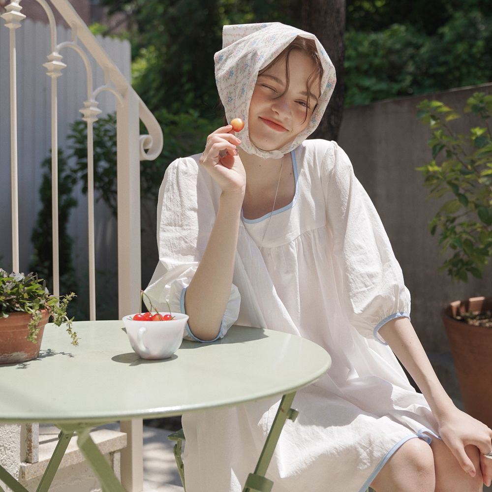 COTTON SQUARE NECK DRESS - candy soda - 감도 깊은 취향 셀렉트샵 29CM