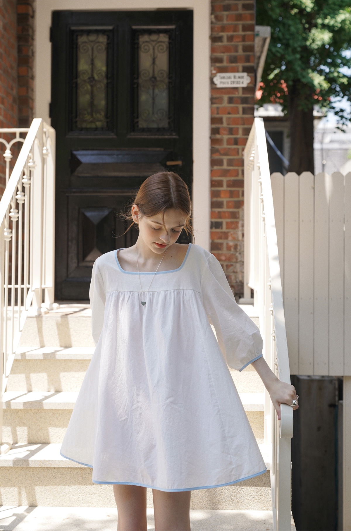 COTTON SQUARE NECK DRESS - candy soda - 감도 깊은 취향 셀렉트샵 29CM