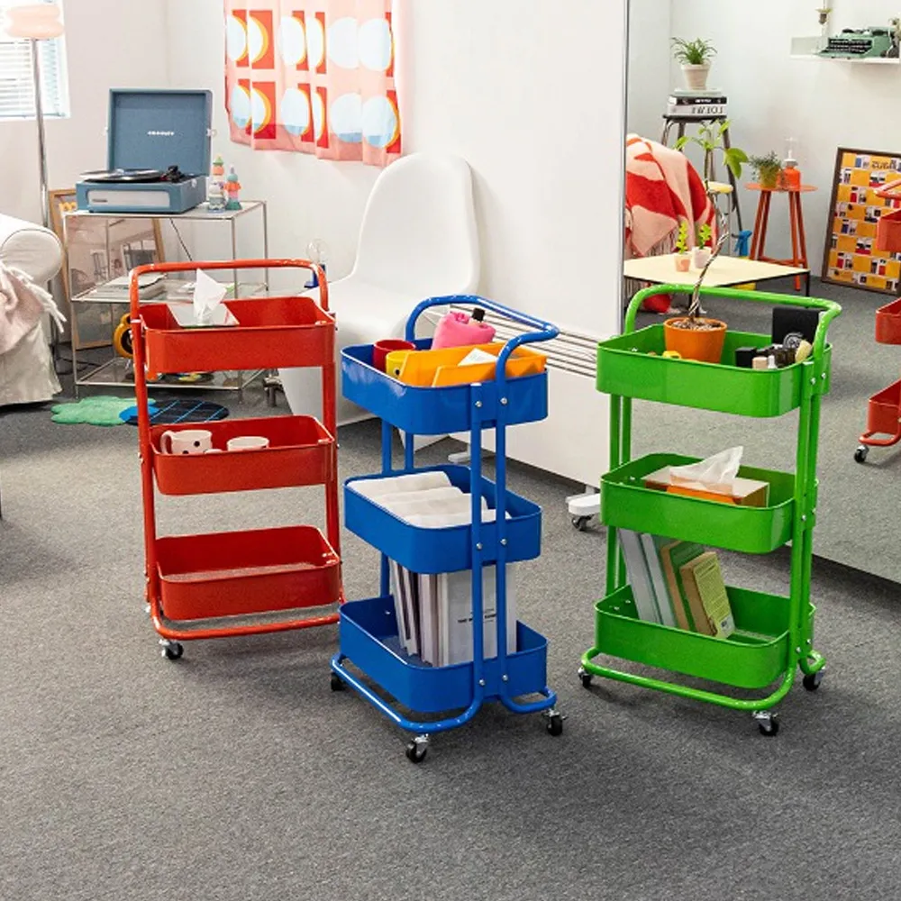 바나코 TERSO 컬러 철제 트롤리 카트 3단 - 감도 깊은 취향 셀렉트샵 29CM