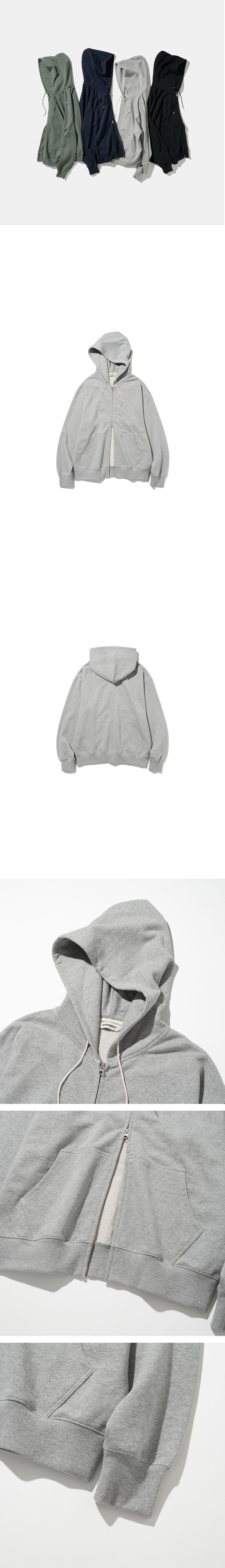 basic sweat hood zip up 8% melange - 감도 깊은 취향 셀렉트샵 29CM