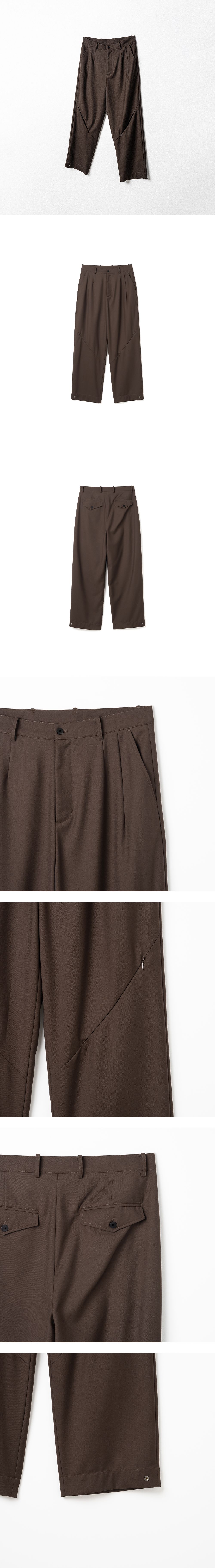 sphere hidden zip trouser woody brown - 감도 깊은 취향 셀렉트샵 29CM