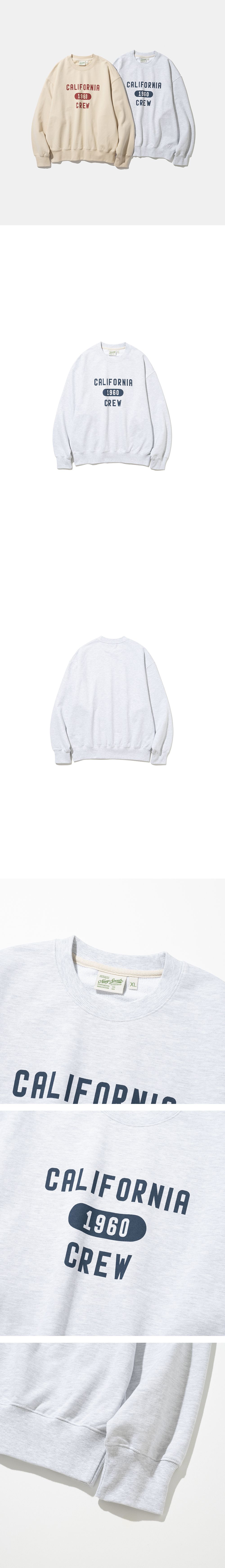 cal. crew sweatshirt 1% melange - 감도 깊은 취향 셀렉트샵 29CM