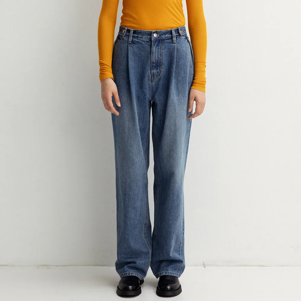waist tab denim pants (mid blue) - 감도 깊은 취향 셀렉트샵 29CM