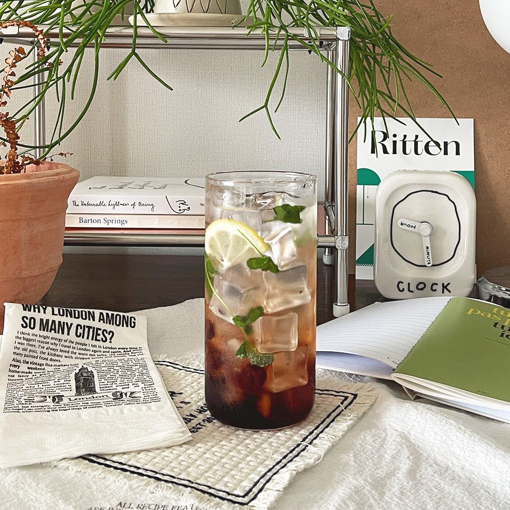 (2p set) 로웰 500ml 내열유리컵 에이드잔 프라푸치노 카페 대용량 - 감도 깊은 취향 셀렉트샵 29CM