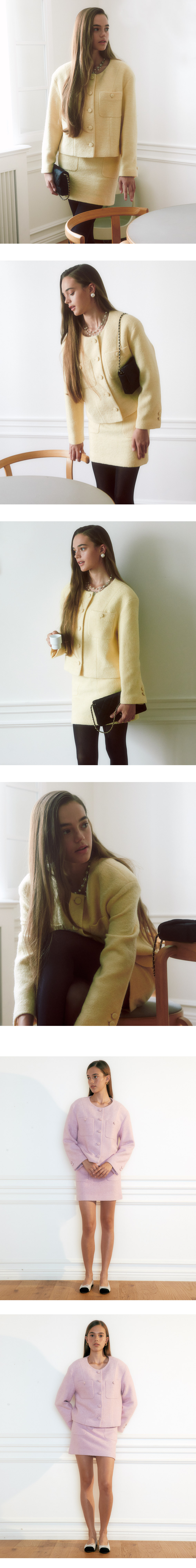 포근한 트위드 포켓 재킷 & 스커트 (2COL) - 감도 깊은 취향 셀렉트샵 29CM