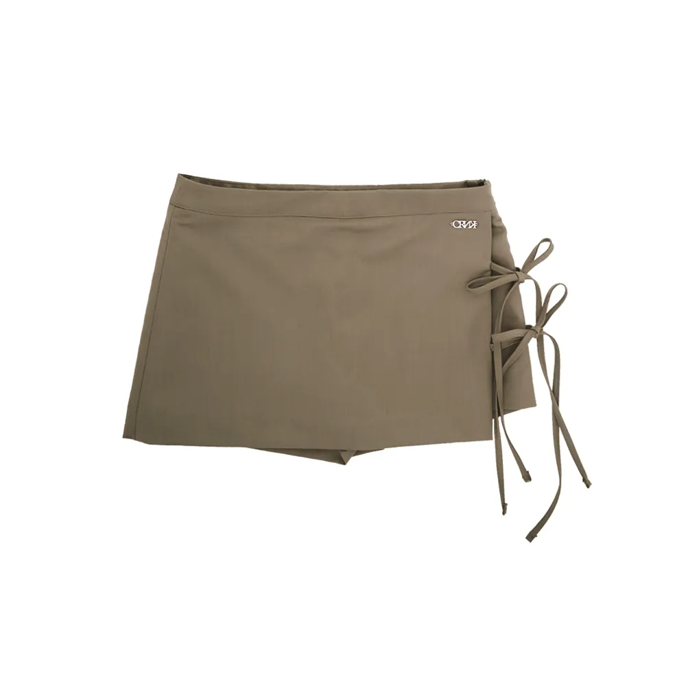 STRING WRAP SKIRT PANTS_KHAKI - 감도 깊은 취향 셀렉트샵 29CM