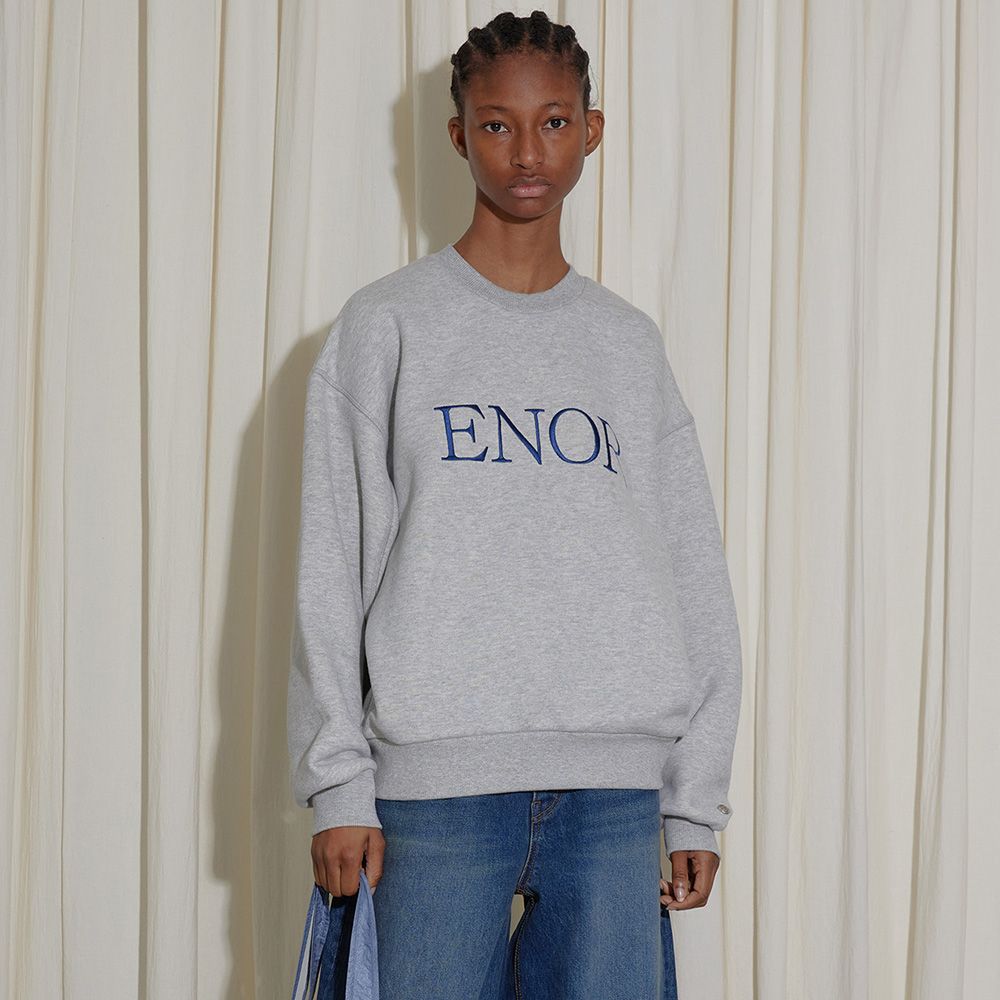 ENOR LOGO SWEATSHIRT - GREY - 감도 깊은 취향 셀렉트샵 29CM