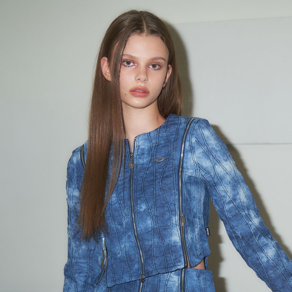 [NF] BILLOW 2 WAY ZIPPER JACKET (BLUE)_F23ZA941 - 감도 깊은 취향 셀렉트샵 29CM